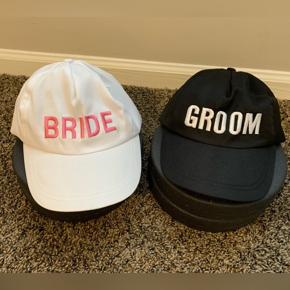Other | Bride And Groom Baseball Caps | Poshmark